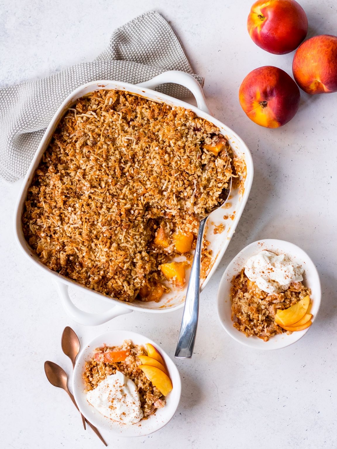 Gluten free Stone Fruit Crumble - Nourish Everyday
